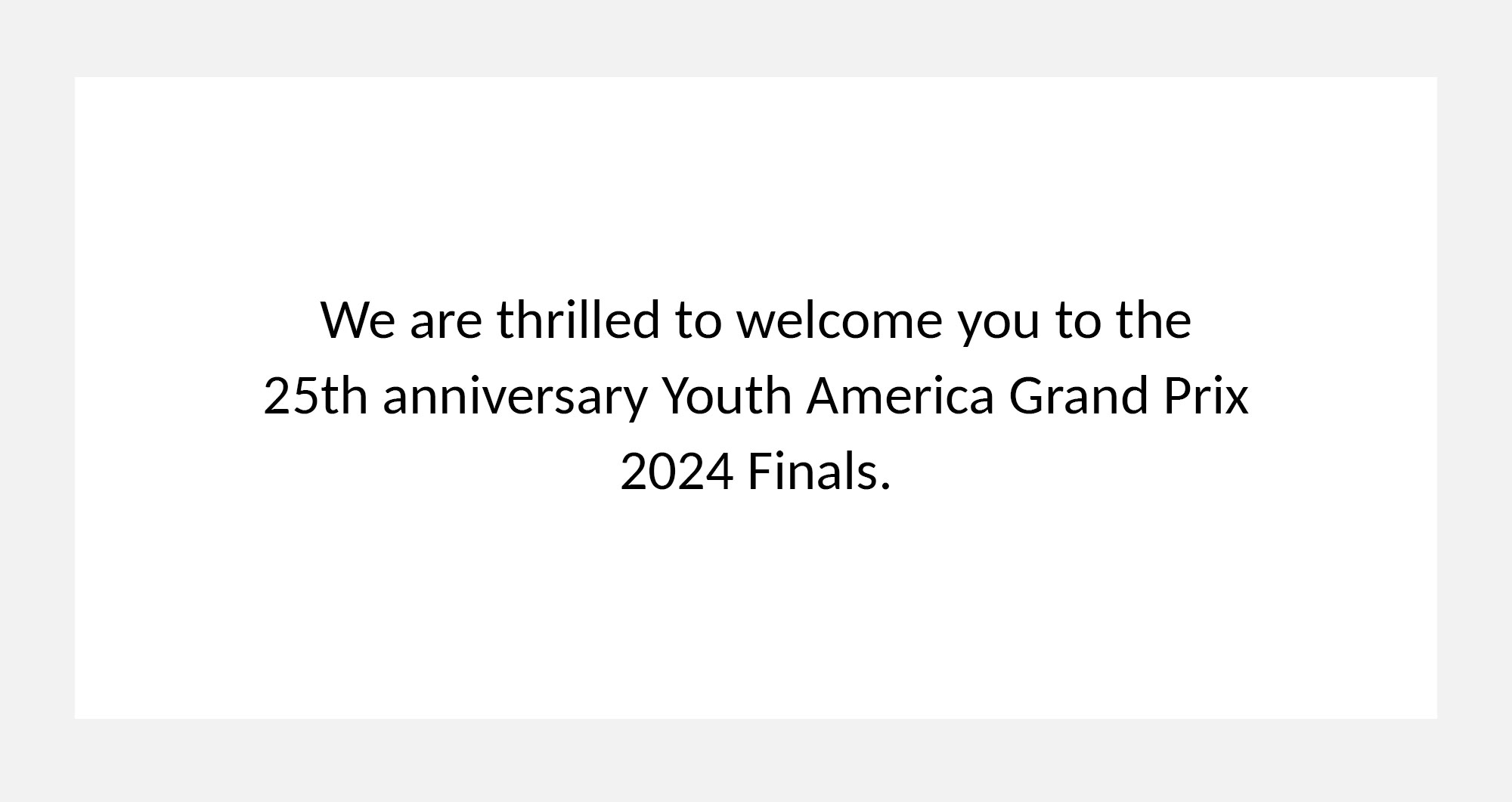 YAGP 2024 NEW YORK CITY FINALS - Ballet Competition