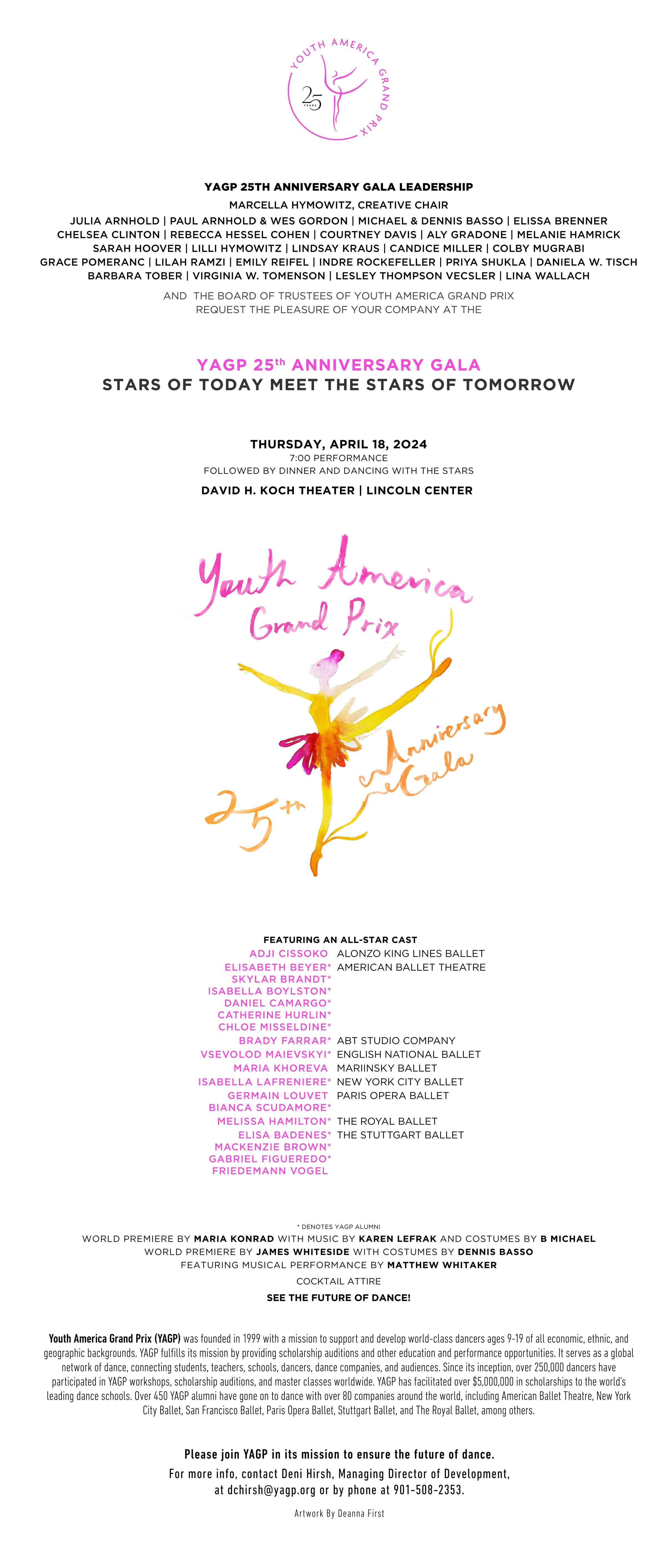 YAGP 25th ANNIVERSARY GALA (April 18, 2024) - Ballet Competition